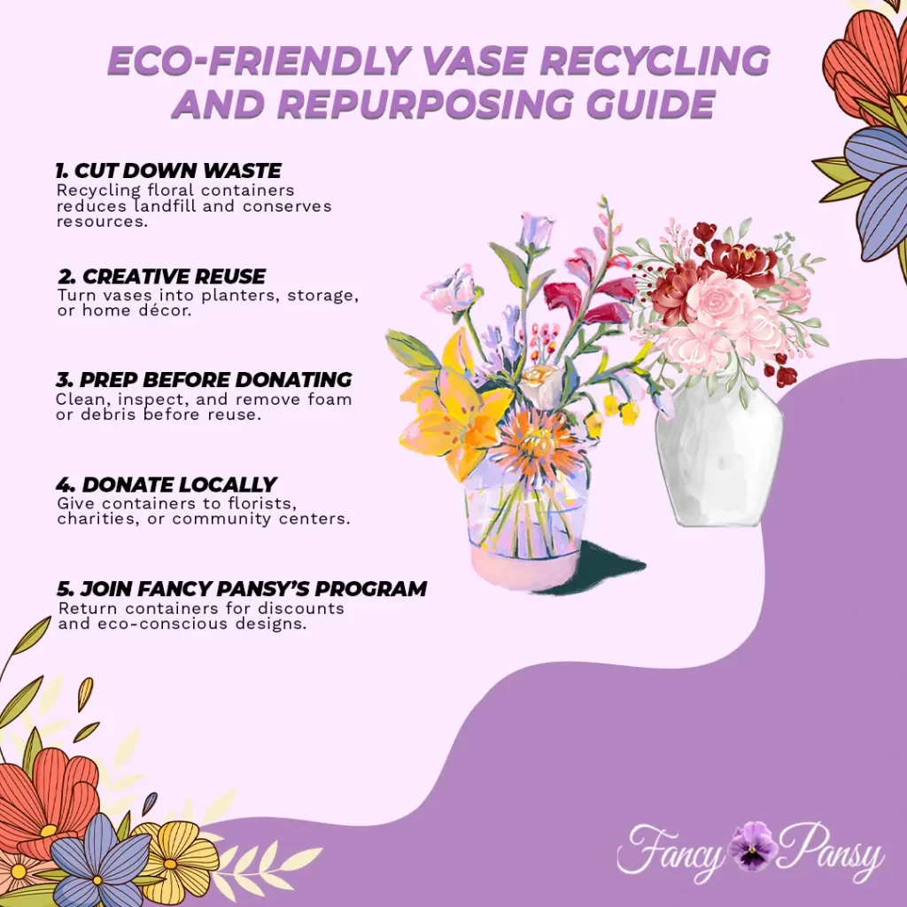 Fancy Pansy | Recycle & Repurpose Vases the Eco-Friendly Way