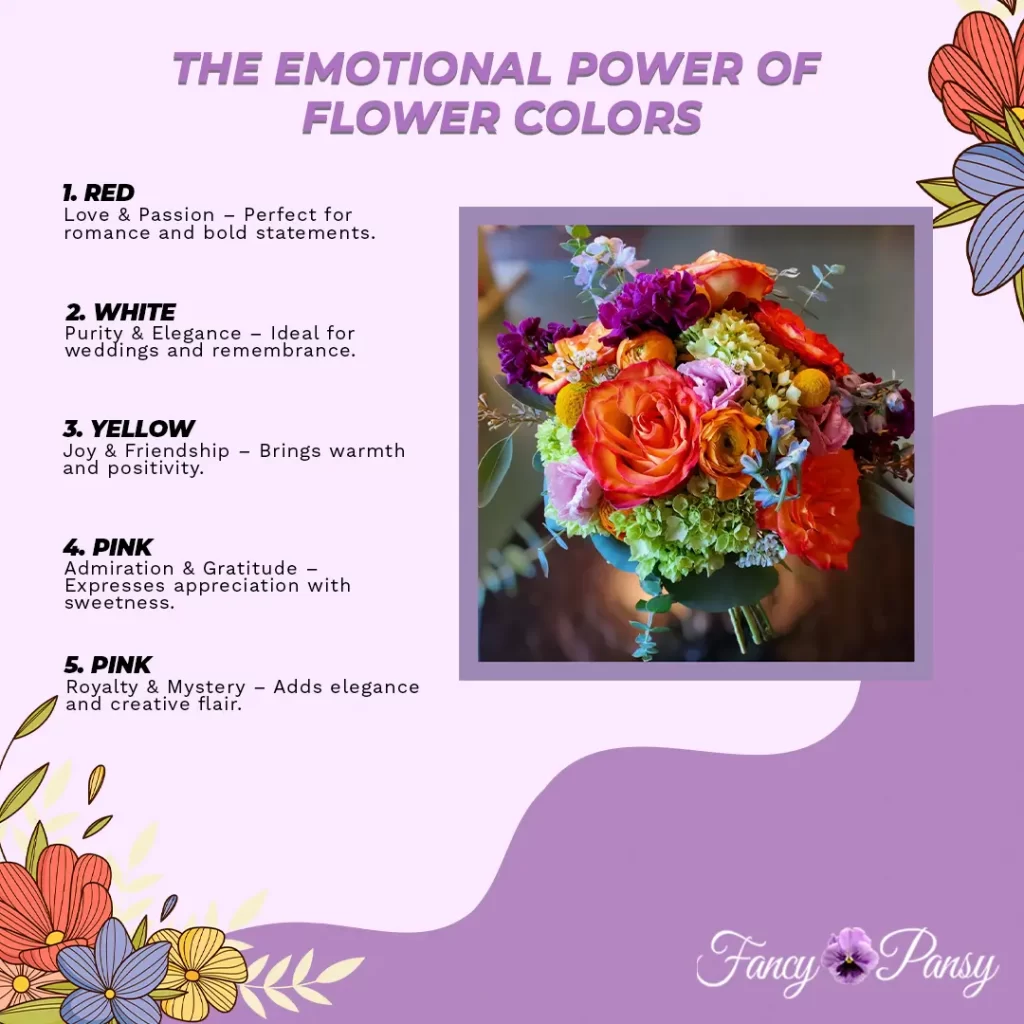 Fancy Pansy Floral | Meaningful Colors in Flower Design